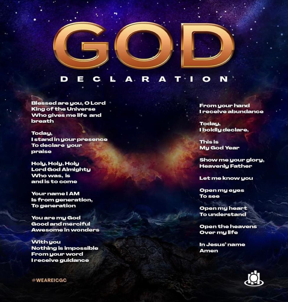 2024 Declaration – ICGC Upperroom Temple